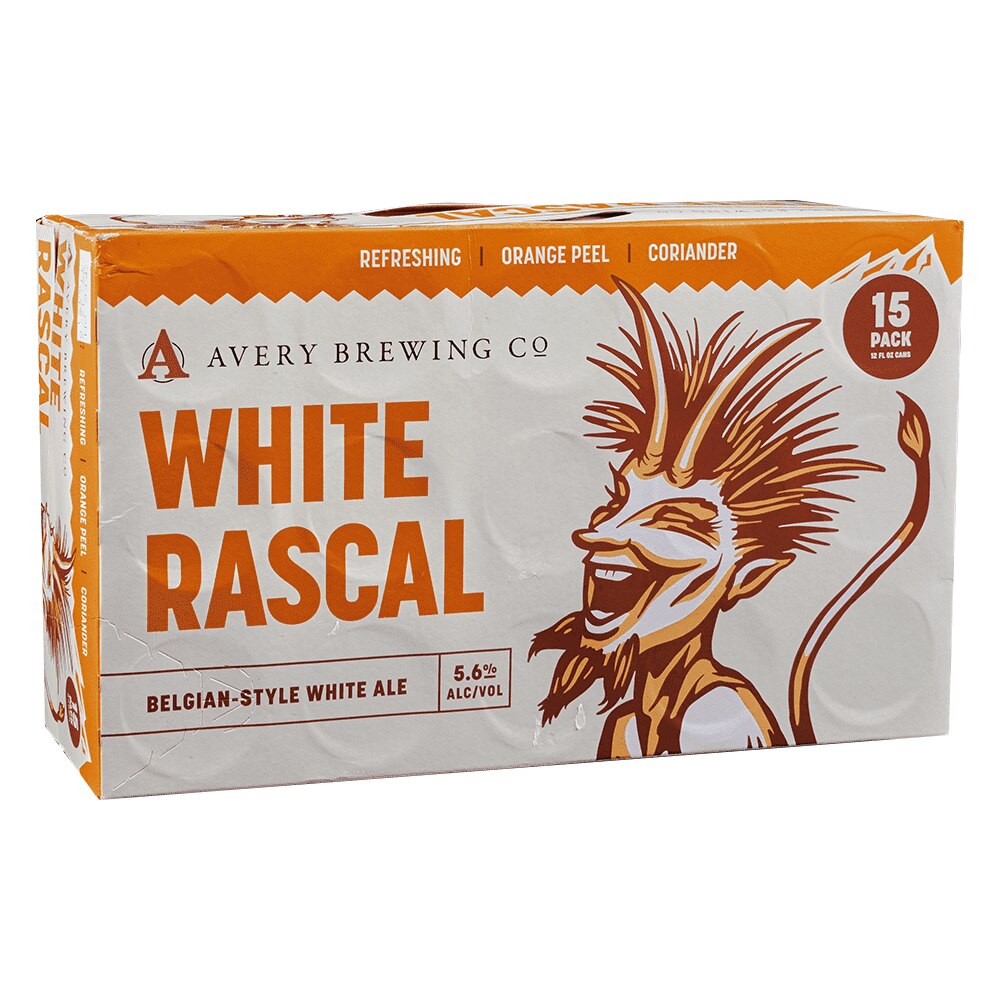 Avery White Rascal 15pk 12 oz Cans - Applejack