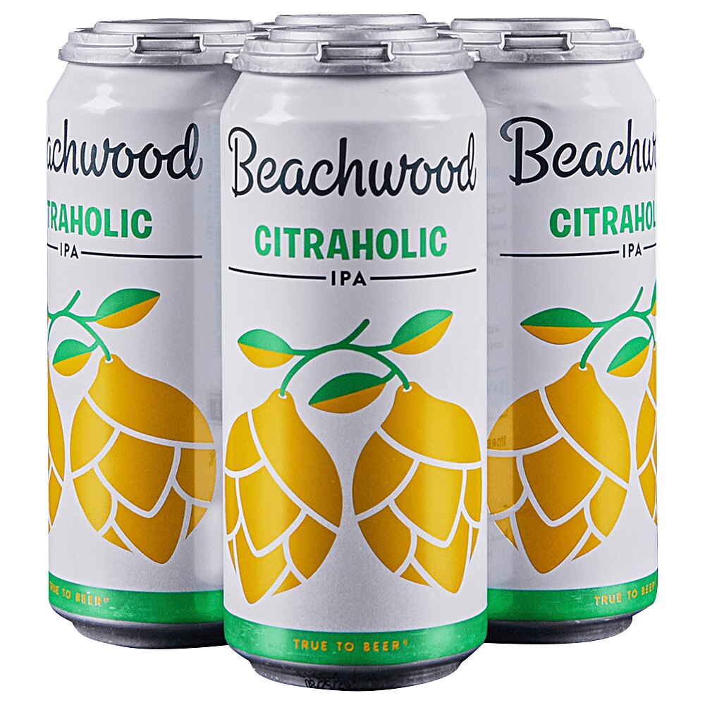 Beachwood Citraholic IPA 4pk 16 oz Cans - Applejack