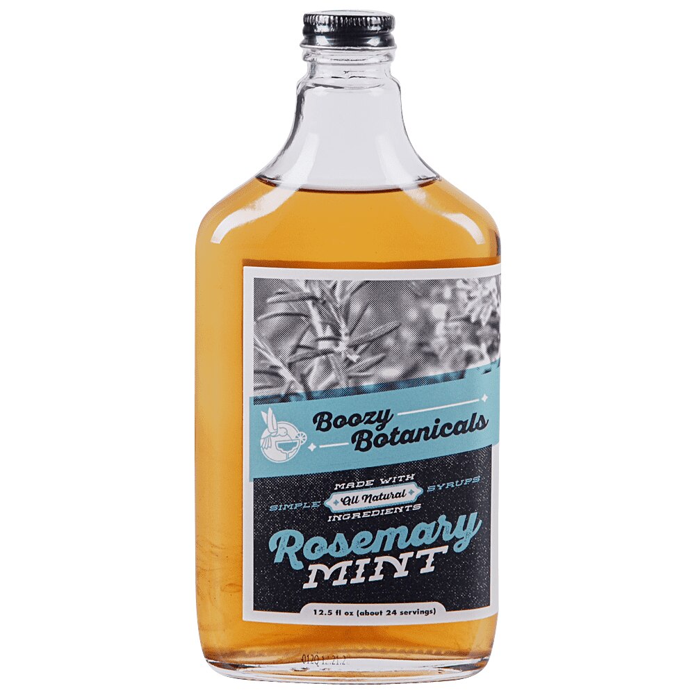 Boozy Botanicals Rosemary Mint Syrup 375 ml - Applejack