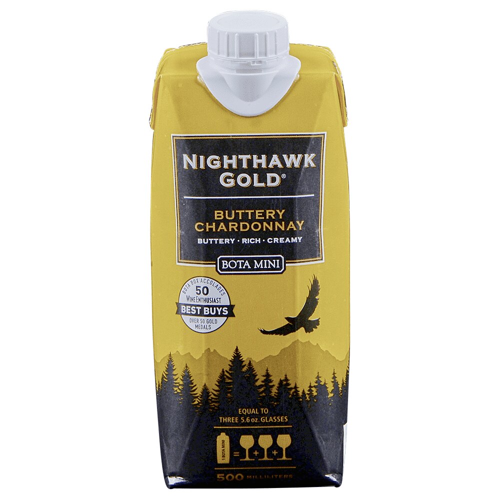 Bota Mini Nighthawk Buttery Chardonnay 500 ml - Applejack