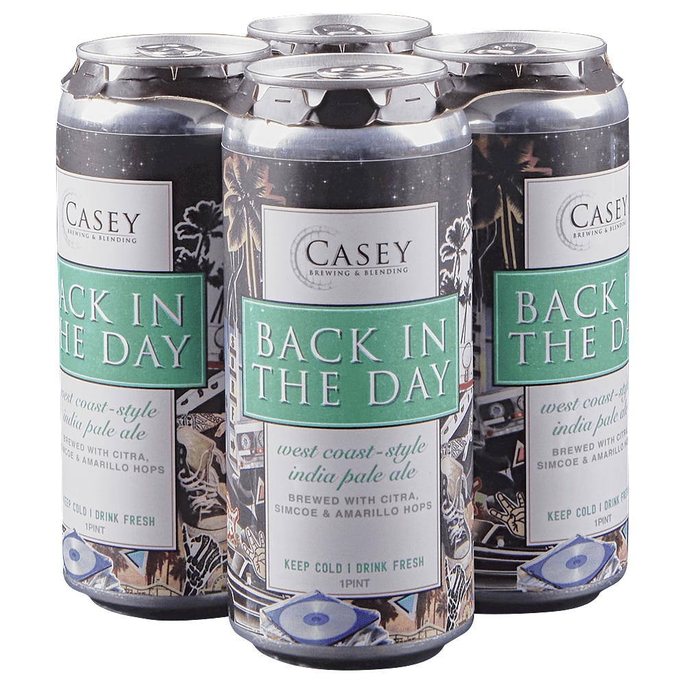 Casey Brewing Back in the Day IPA 4pk 16 oz Cans - Applejack
