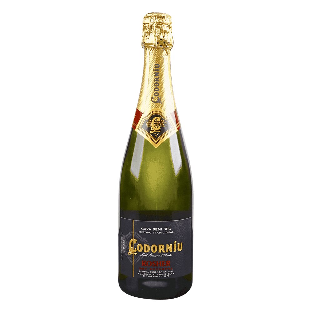 Codorniu Cava Kosher Semi Sec 750 ml - Applejack