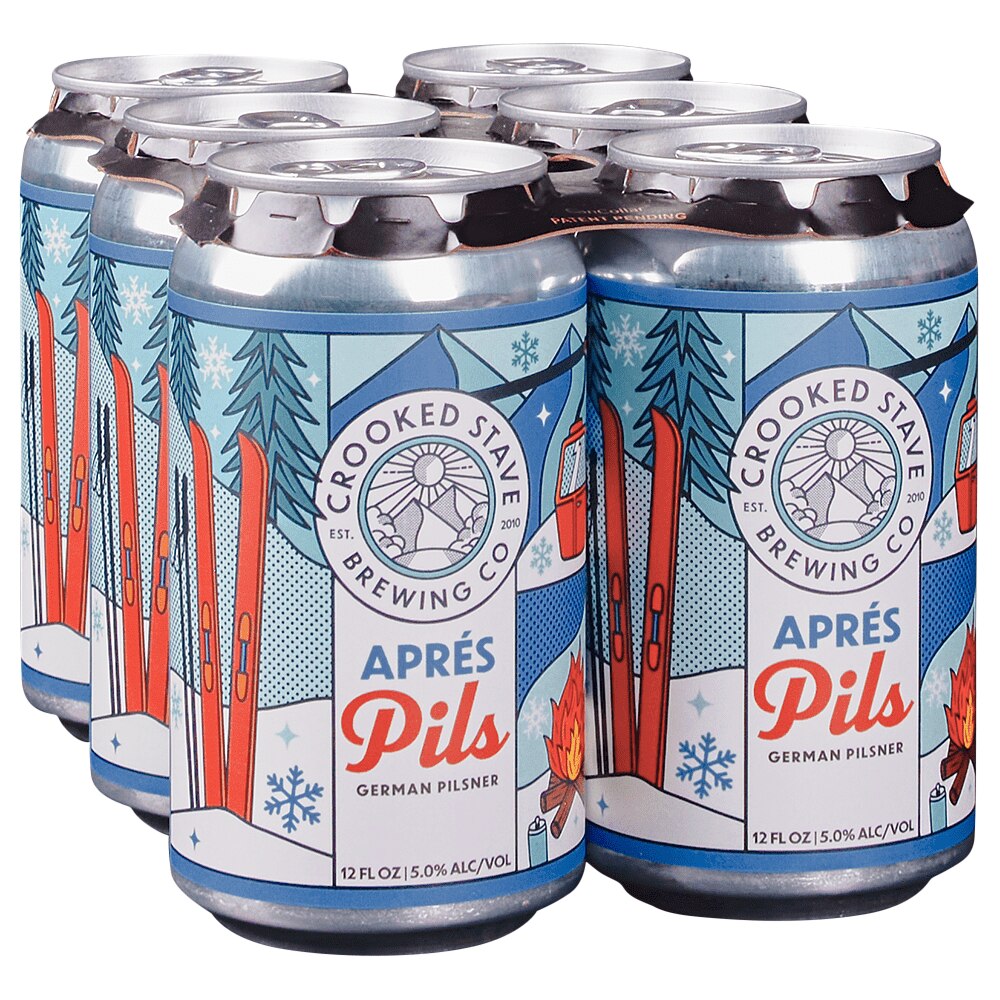 Crooked Stave Apres Pilsner 6pk 12 oz Cans - Applejack