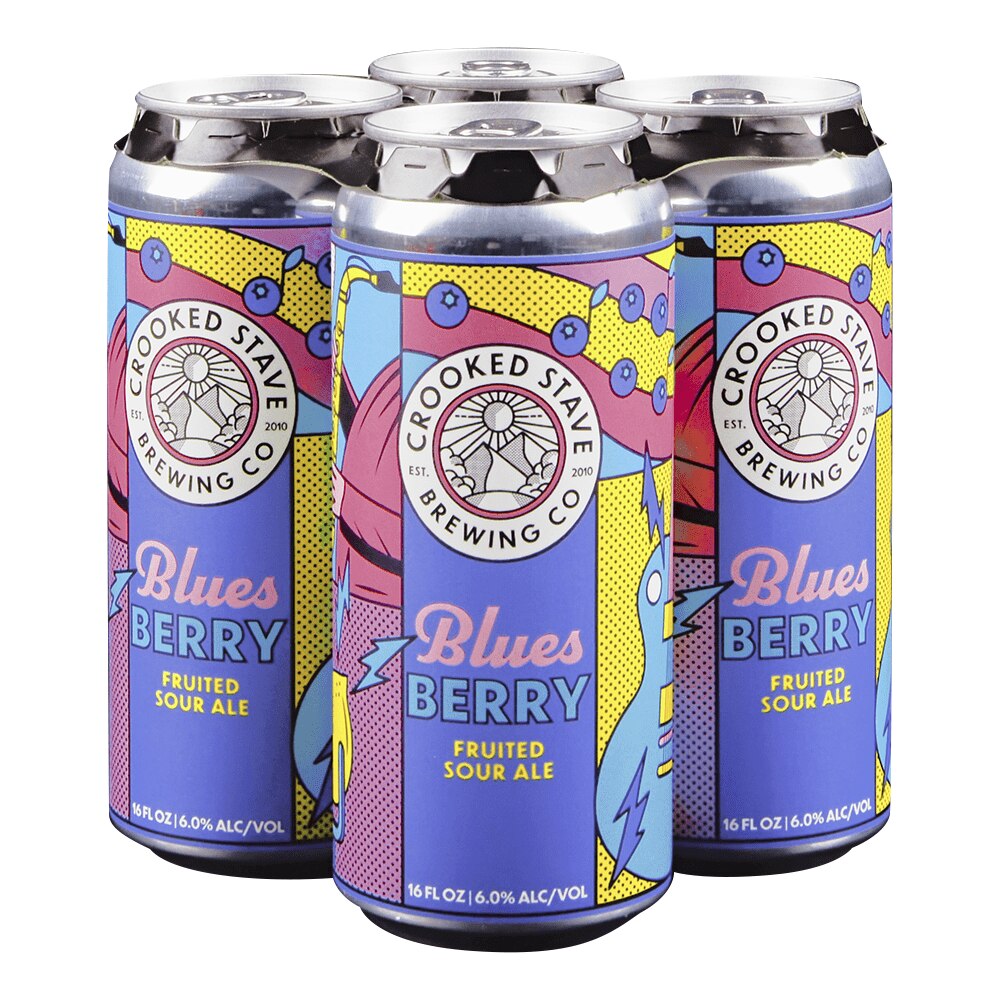 Crooked Stave Bluesberry Sour 4pk 16 oz Cans - Applejack