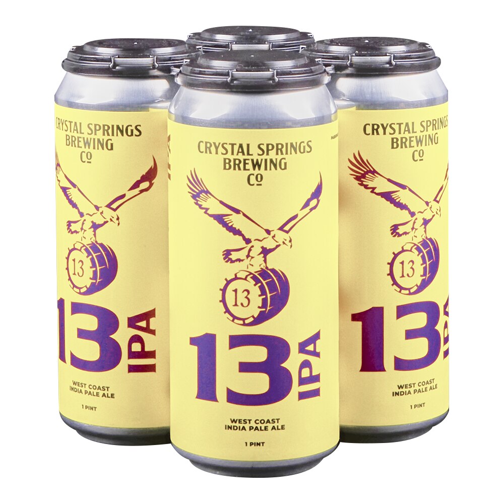 Crystal Springs Anniversary IPA 4pk 16 oz Cans - Applejack