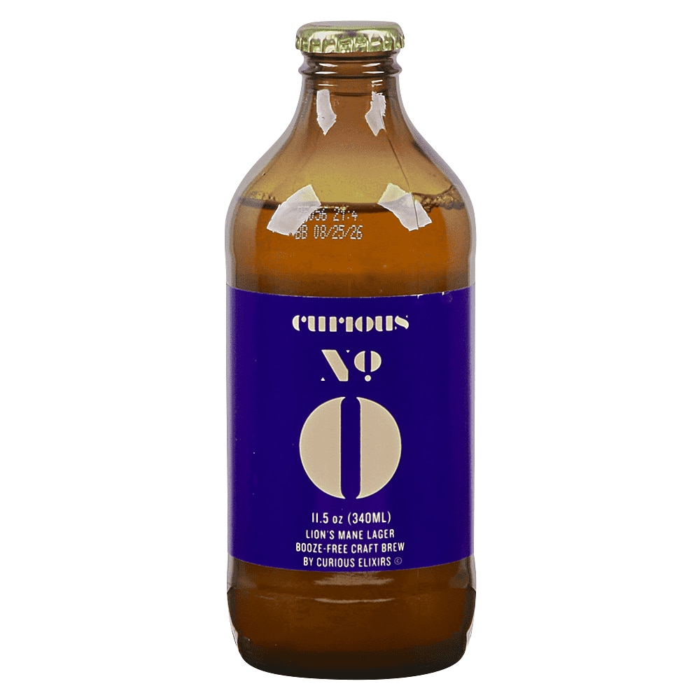 Curious Zero NA Lion's Mane Lager 11.5 oz Bottle - Applejack