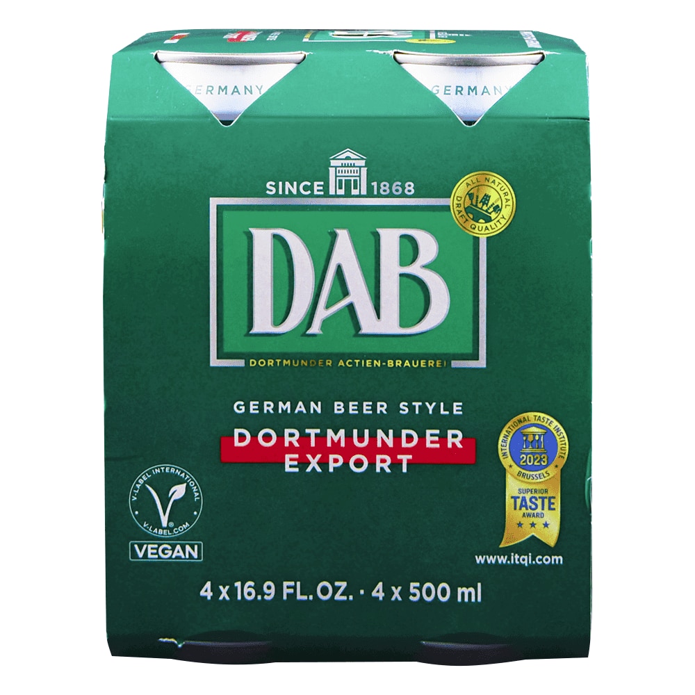 Dab Dortmunder Export Beer 4pk 16 oz Cans - Applejack