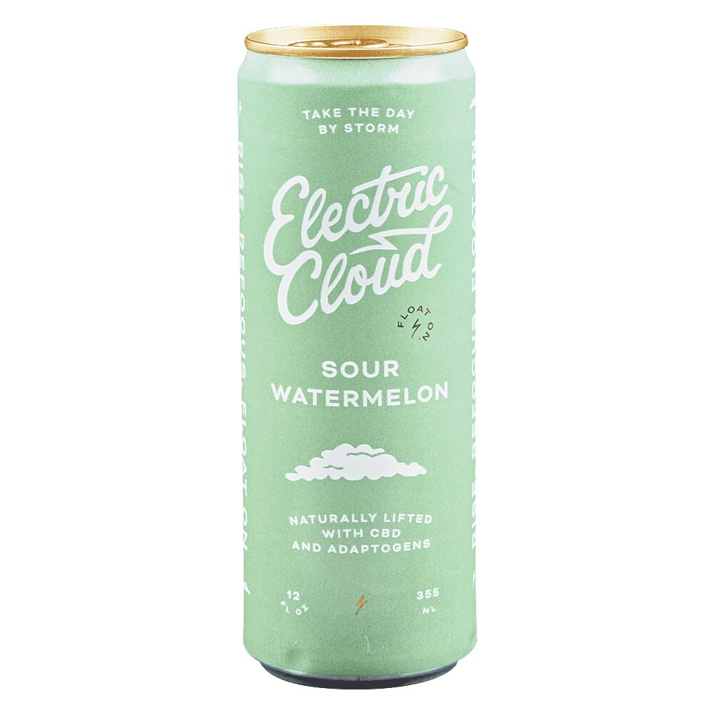 Electric Cloud Sour Watermelon CBD/Adaptogen 12 oz Cans - Applejack