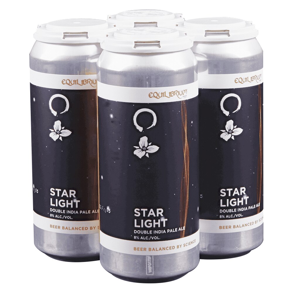 Equilibrium/Trillium Star Light 2025 DIPA 4pk 16 oz Cans - Applejack