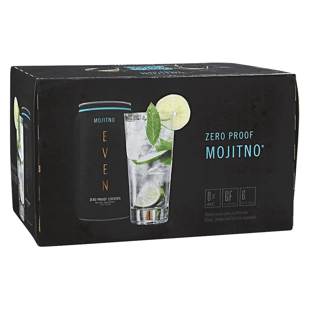 Even Mojitno Zero Proof 6pk 12 oz Cans - Applejack