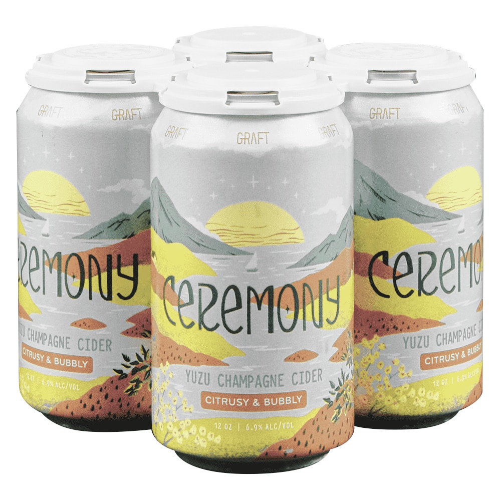 Graft Cider Ceremony 4pk 12 oz Cans - Applejack