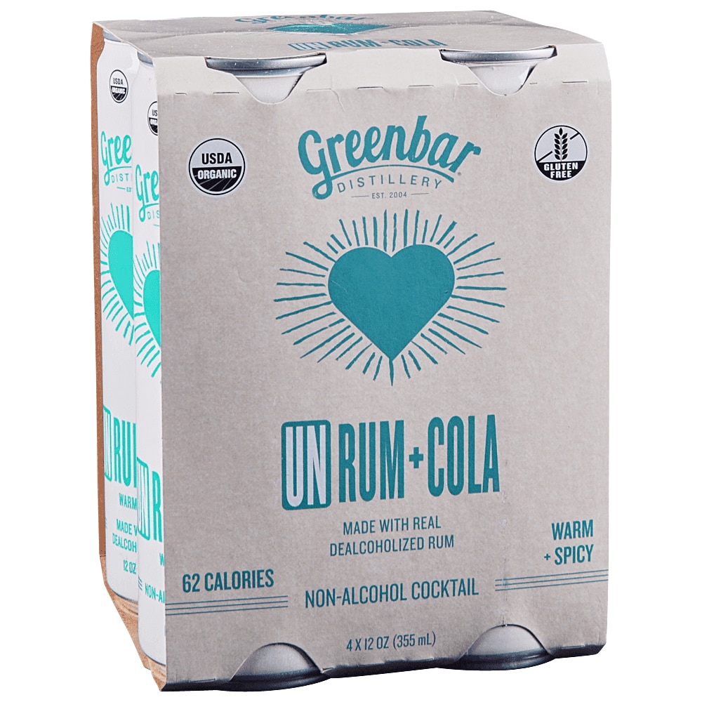 Greenbar UnRum and Cola 4pk 12 oz Cans - Applejack