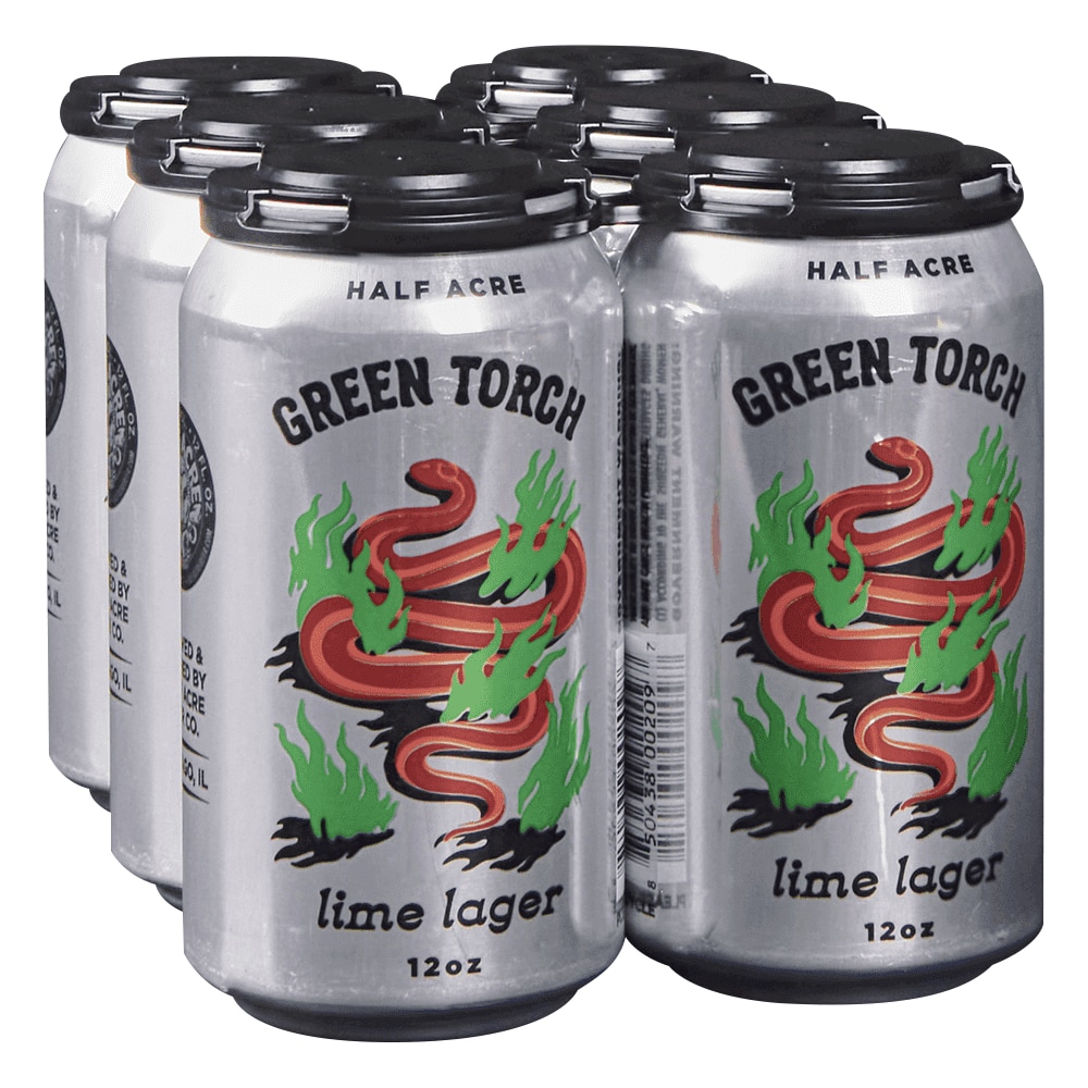 Half Acre Green Torch 6 pk 12 oz Cans - Applejack
