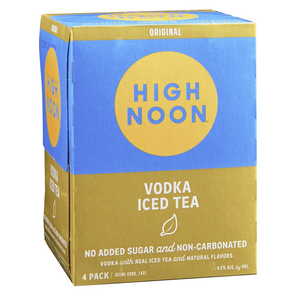 High Noon Vodka Iced Tea 4pk 12 oz Cans - Applejack