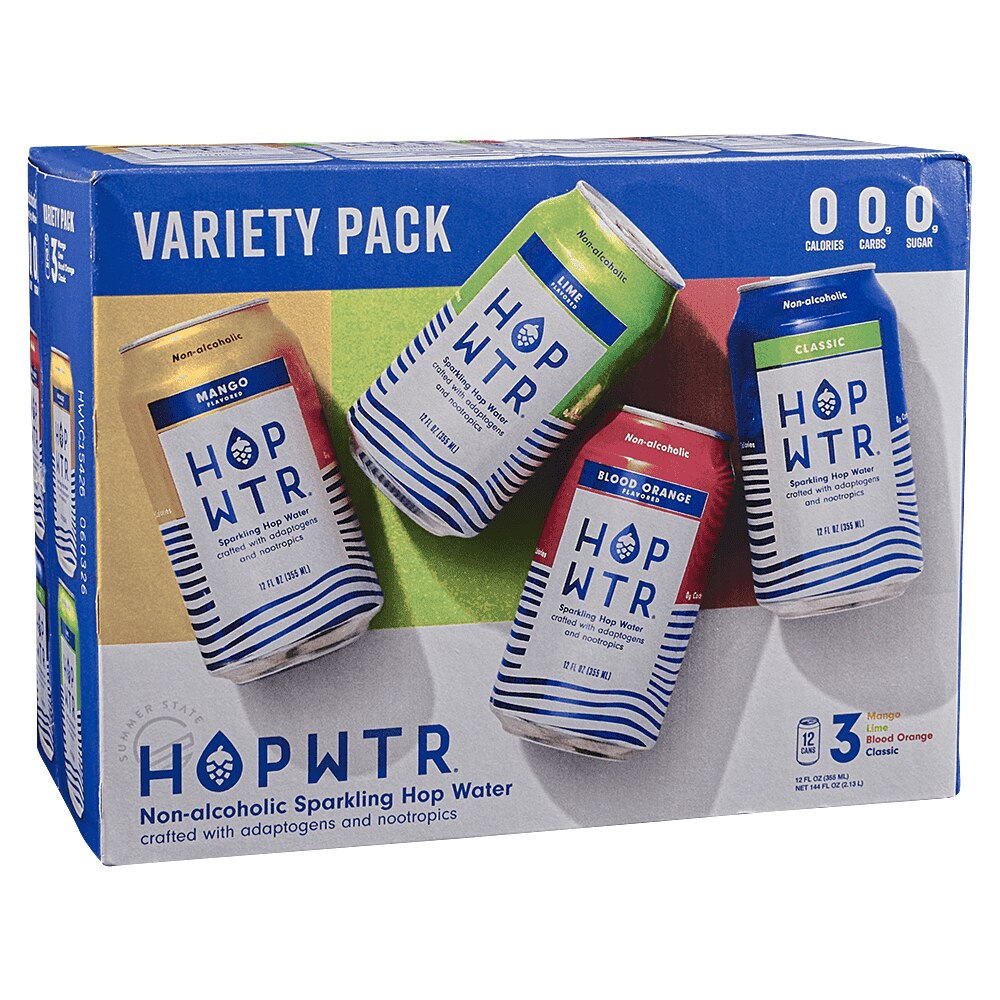 Hop WTR Variety 12pk 12 oz Cans - Applejack