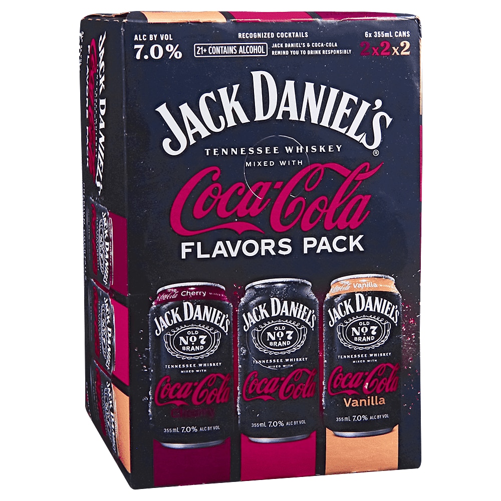 Jack and Coke Variety RTD 6pk 12 oz Cans - Applejack