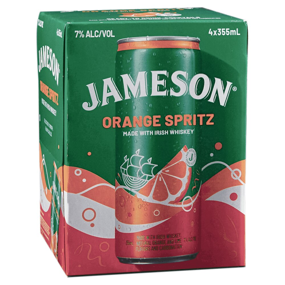 Jameson Orange Spritz 4pk 12 oz Cans - Applejack