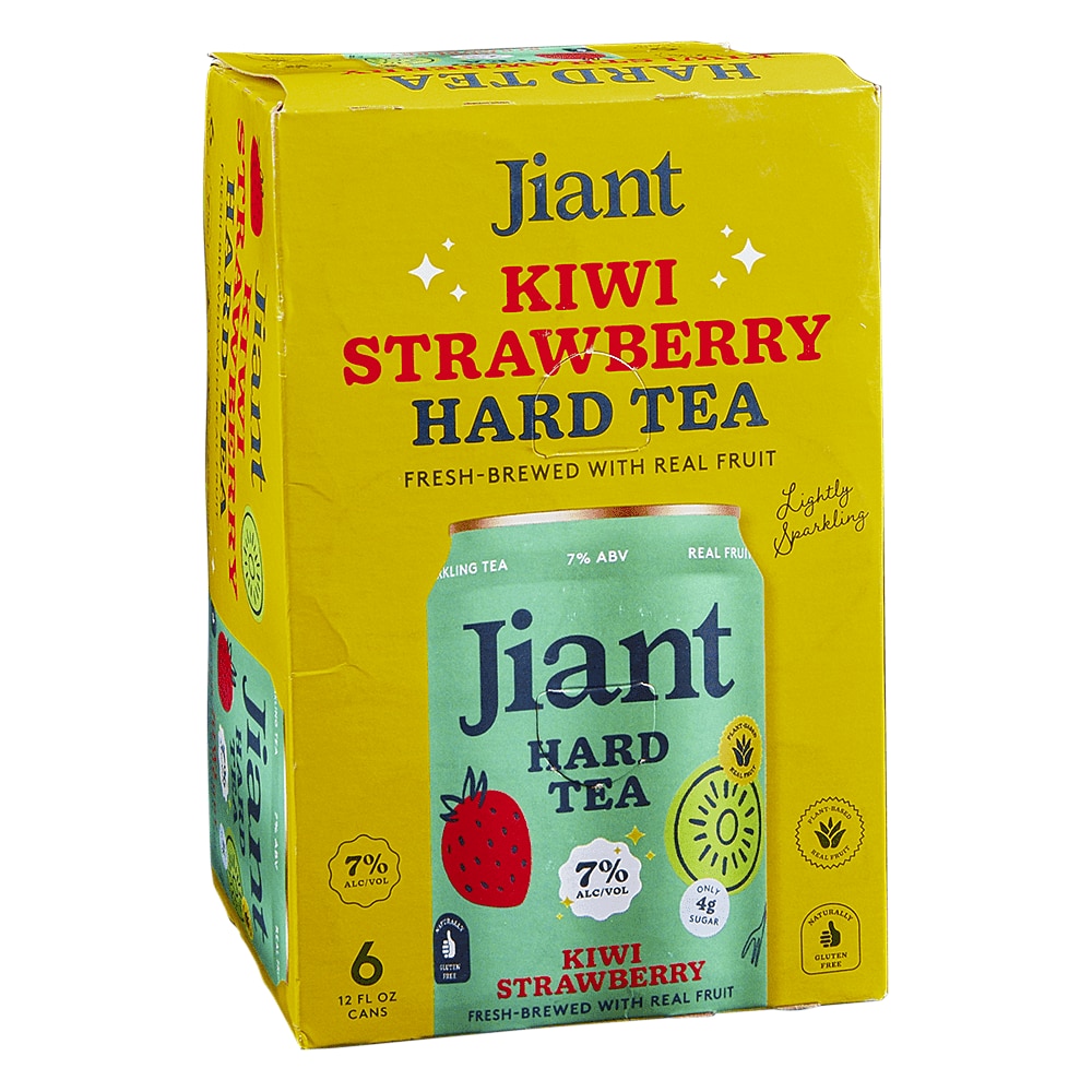 Jiant Kiwi Strawberry Hard Tea 6pk 12 oz Cans - Applejack