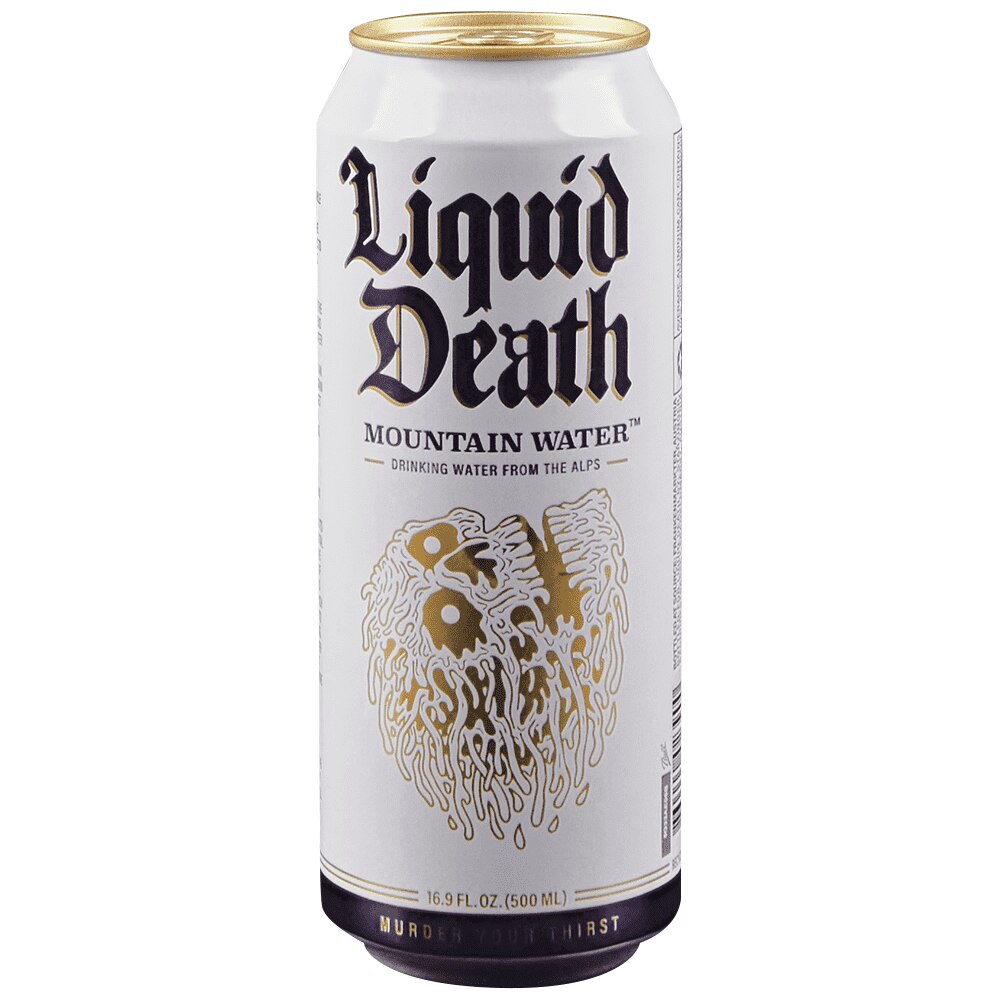 Liquid Death Mountain Water 19.2oz Cans - Applejack