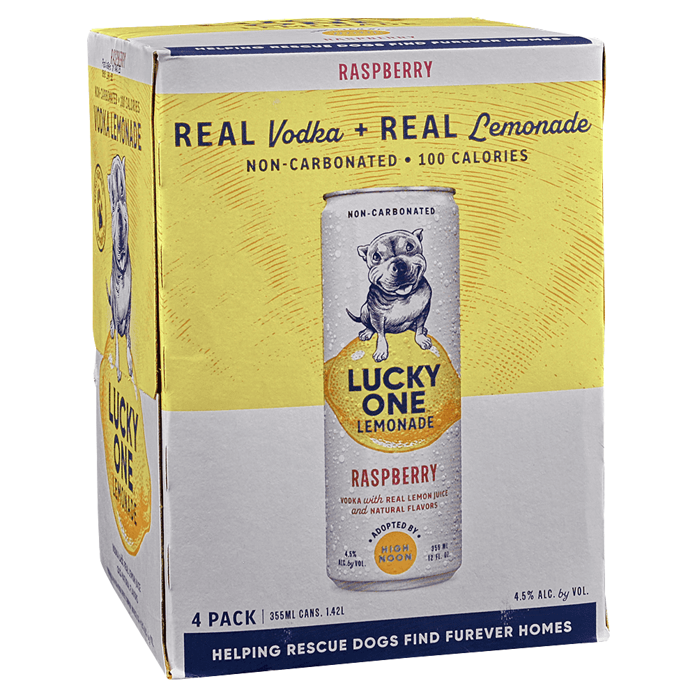 Lucky One Peach Lemonade 4pk 12 oz Cans - Applejack