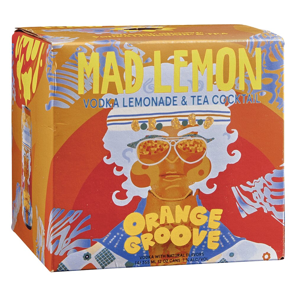 Mad Lemon Orange Groove 4pk 12 oz Cans - Applejack