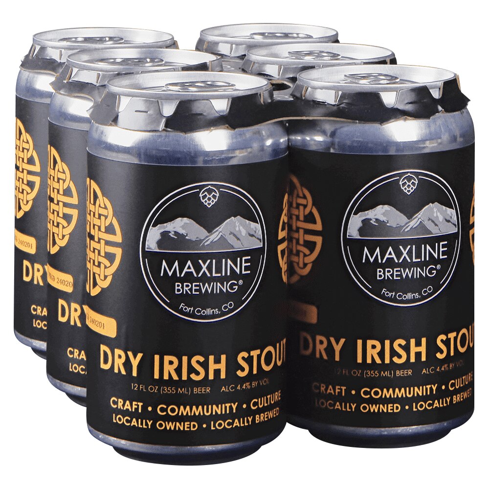 Maxline Brewing Dry Irish Stout 6pk 12 oz Cans - Applejack