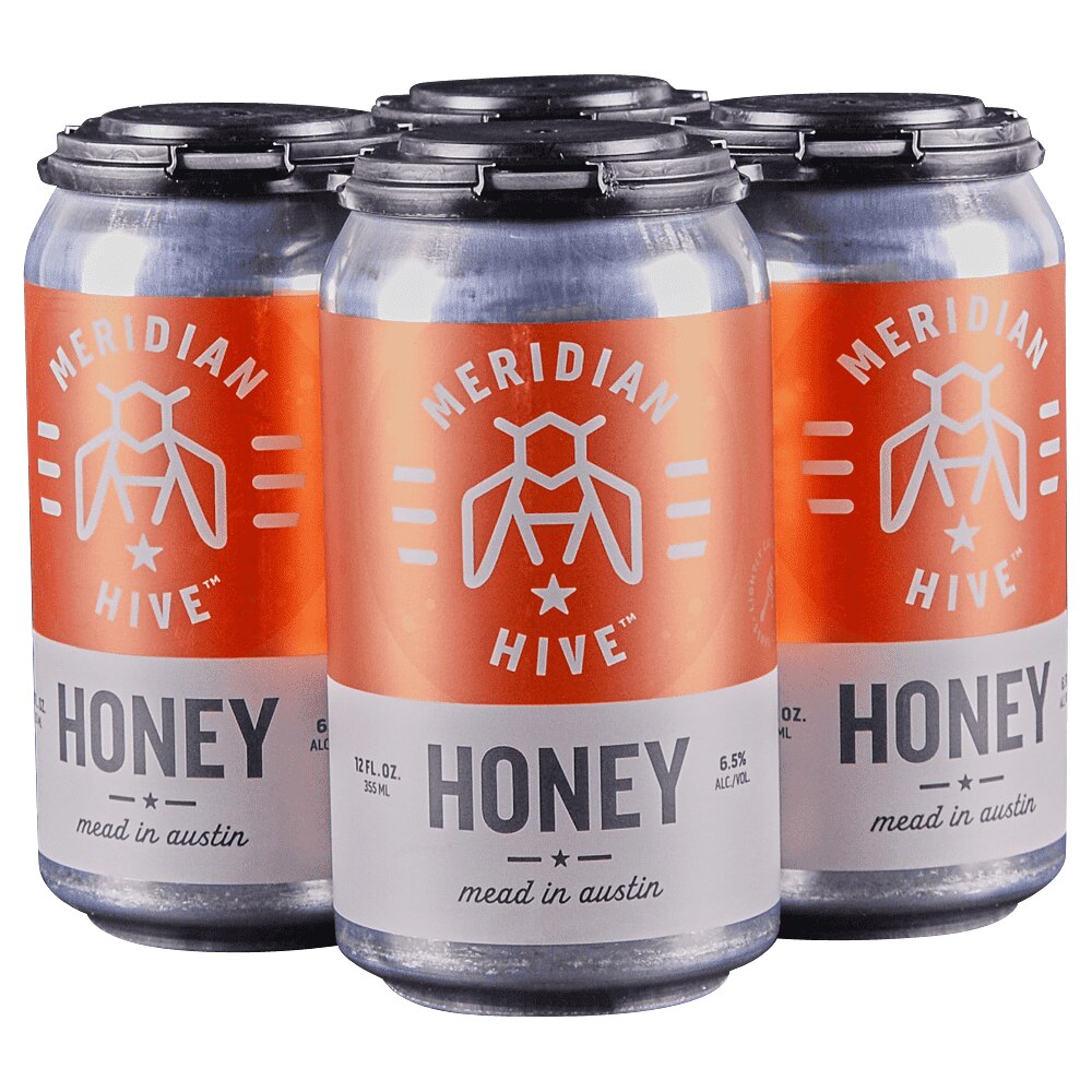 Meridian Hive Honey 4pk 12 oz Cans - Applejack