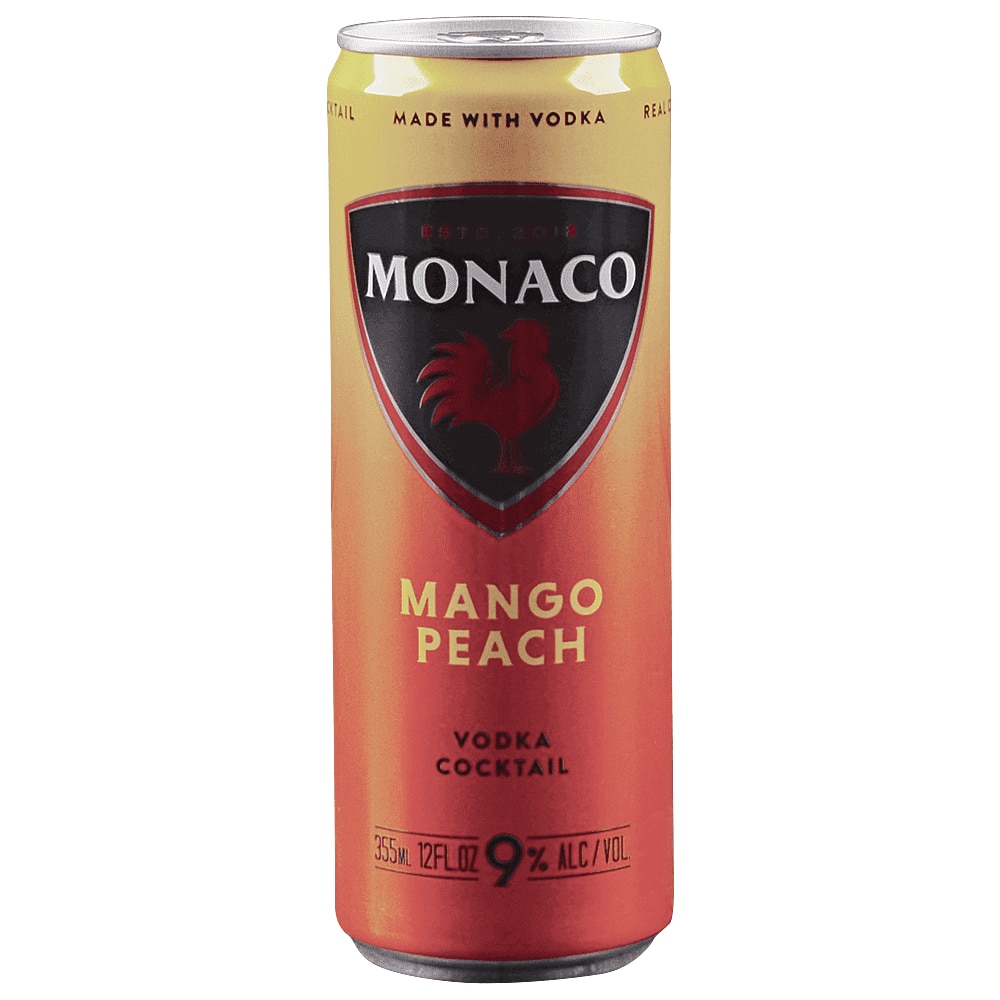 Monaco Mango Peach Cocktail 12 oz Can - Applejack