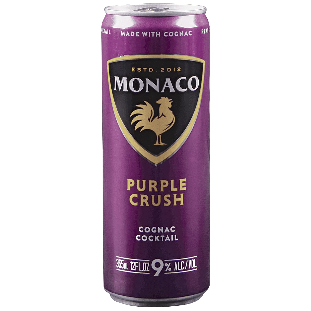 Monaco Purple Crush Cocktail 12 oz Can - Applejack