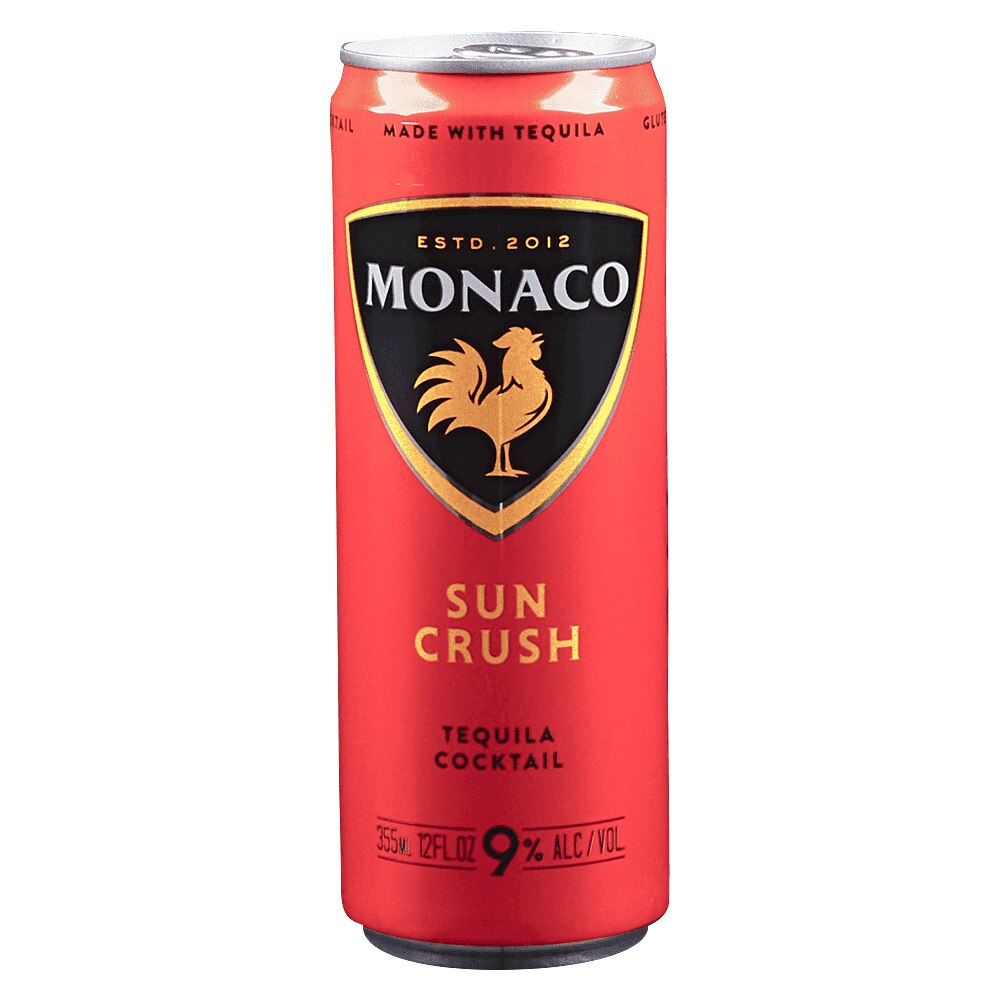 Monaco Tequila Sunrise Crush 12 oz Can - Applejack