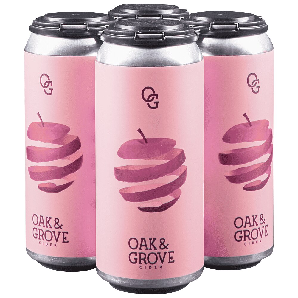 Oak & Grove French Oak Cider 4pk 16 oz Cans - Applejack