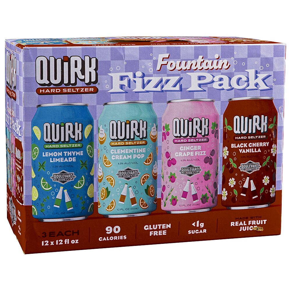Quirk Fountain Fizz 12pk 12 oz Cans - Applejack