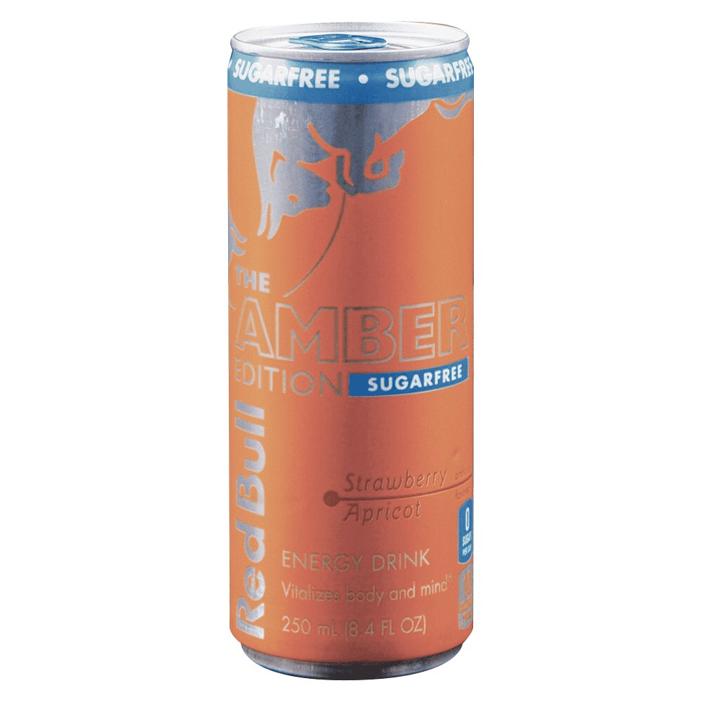 Red Bull Sugar Free Amber 8.4 oz Cans - Applejack