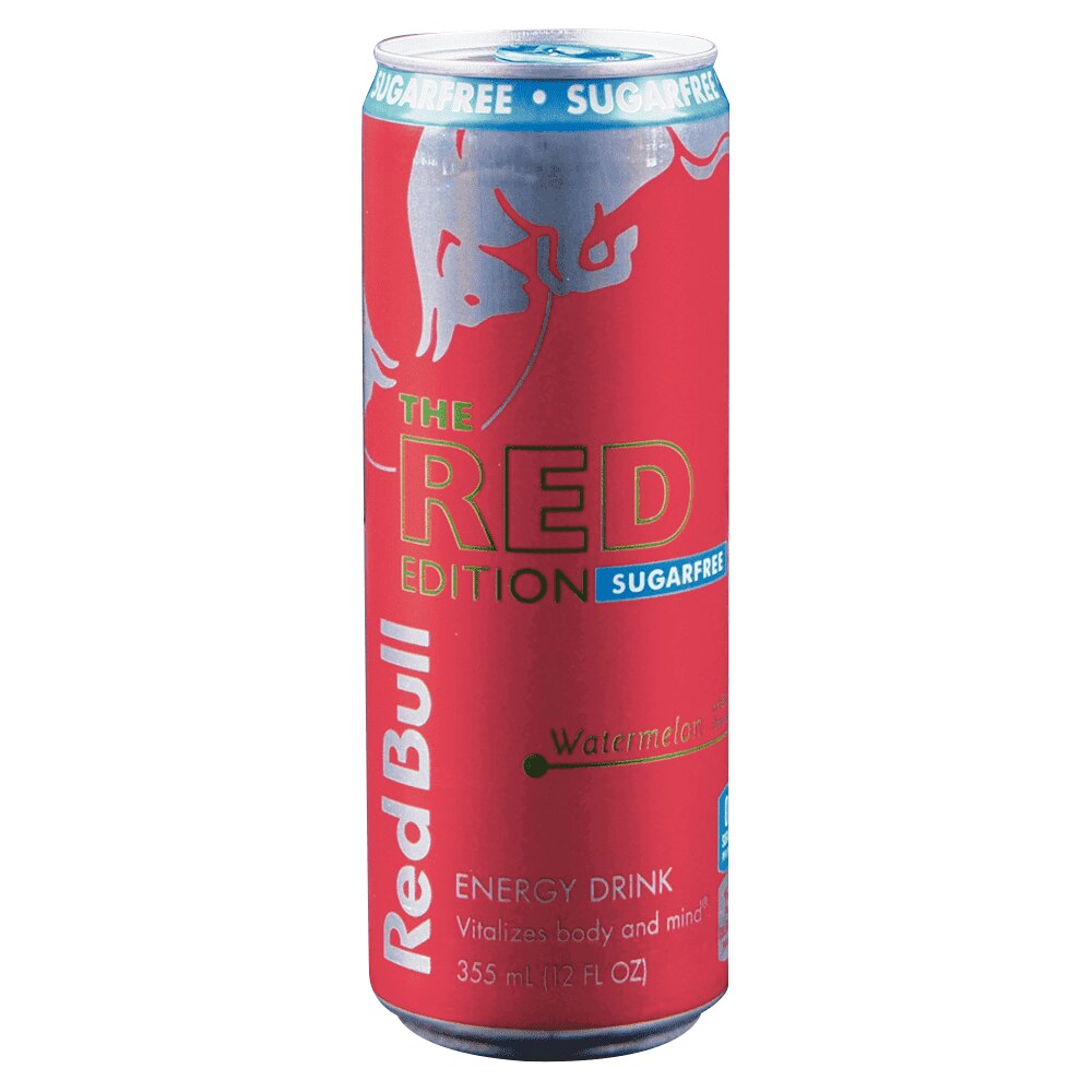 Red Bull Sugar Free Red 12 oz Cans - Applejack