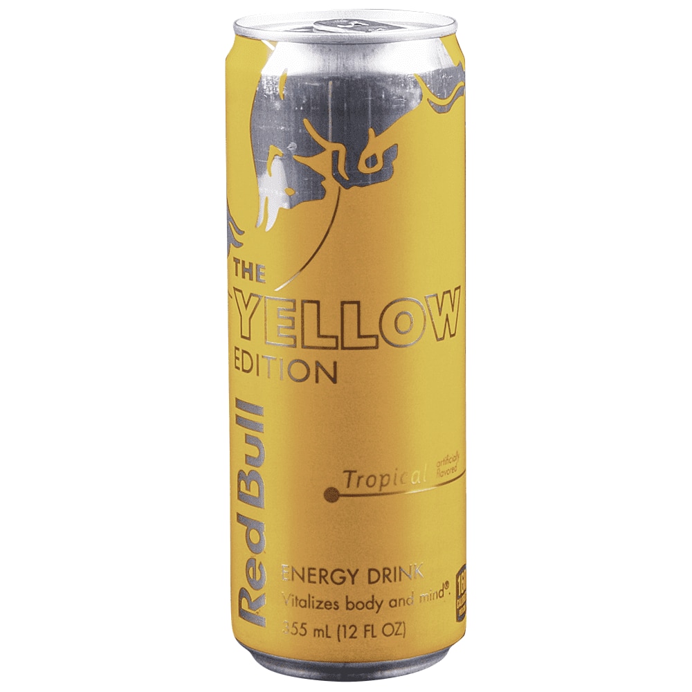 Red Bull Yellow 12oz Cans - Applejack