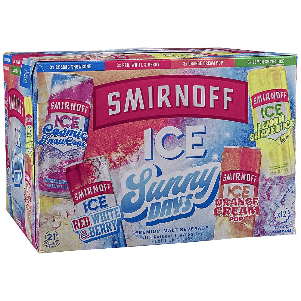 Smirnoff Sunny Day Variety 12pk 12 oz - Applejack