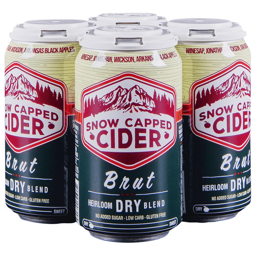 Snow Capped Brut Dry 4pk 12 oz Cans - Applejack