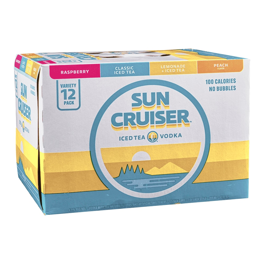 Sun Cruiser Tea Variety 12 pk 12oz Cans - Applejack