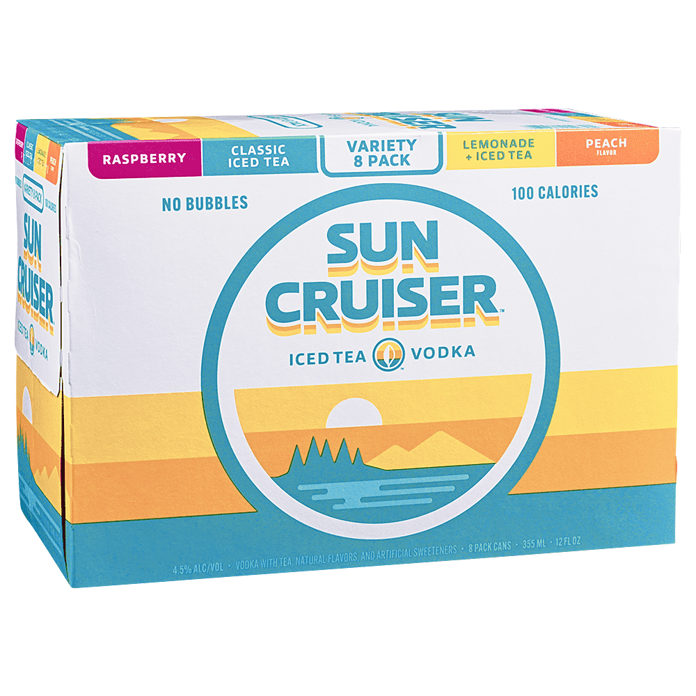 Sun Cruiser Iced Tea Variety 8pk 12 oz Cans - Applejack
