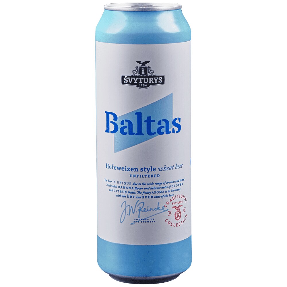 Svyturys Baltas Wheat 19.2 oz Cans - Applejack