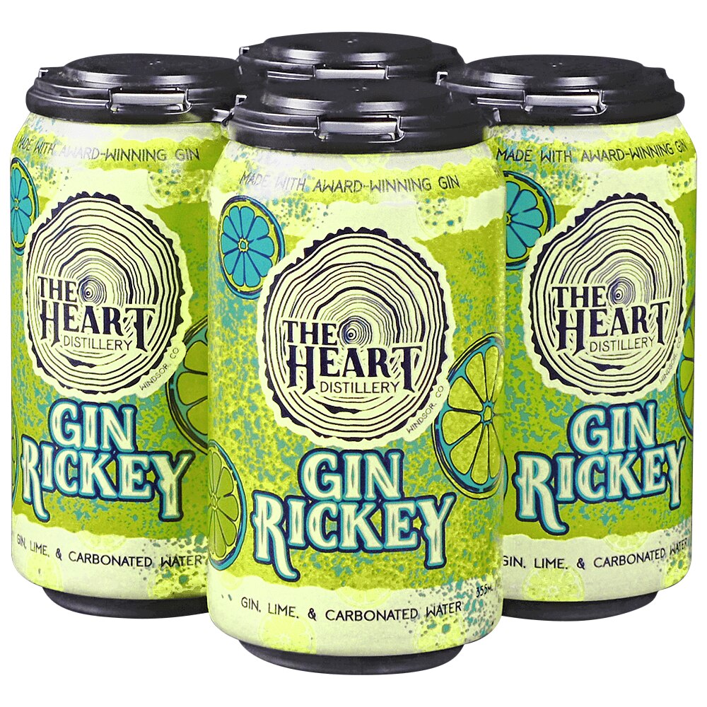 The Heart Gin Rickey 4pk 12 oz Cans - Applejack