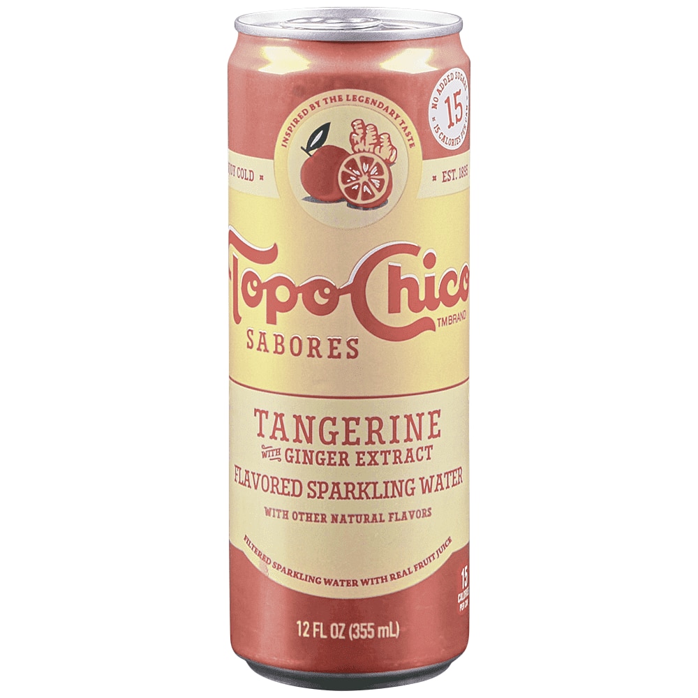 Topo Chico Sabores Tangerine Ginger 12 oz Cans - Applejack