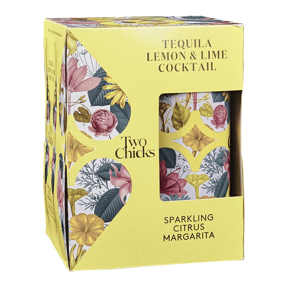 Two Chicks Citrus Margarita RTD 4pk 12 oz Cans - Applejack