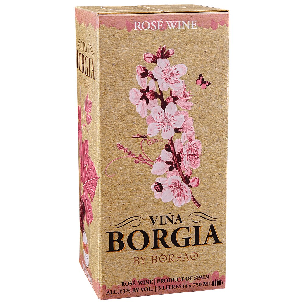 Vina Borgia Rose Box Wine 3.0 l - Applejack