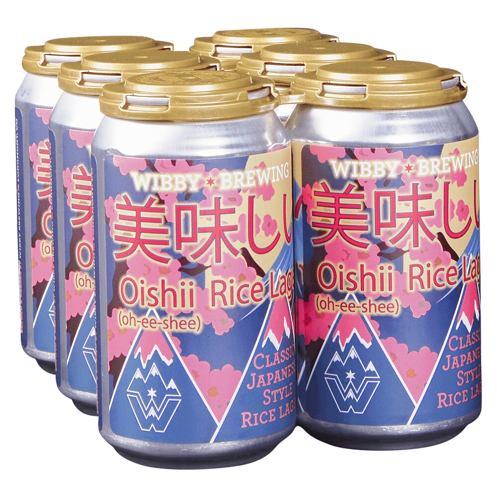 Wibby Oishii Japanese Rice Lager 6pk 12 oz Cans - Applejack