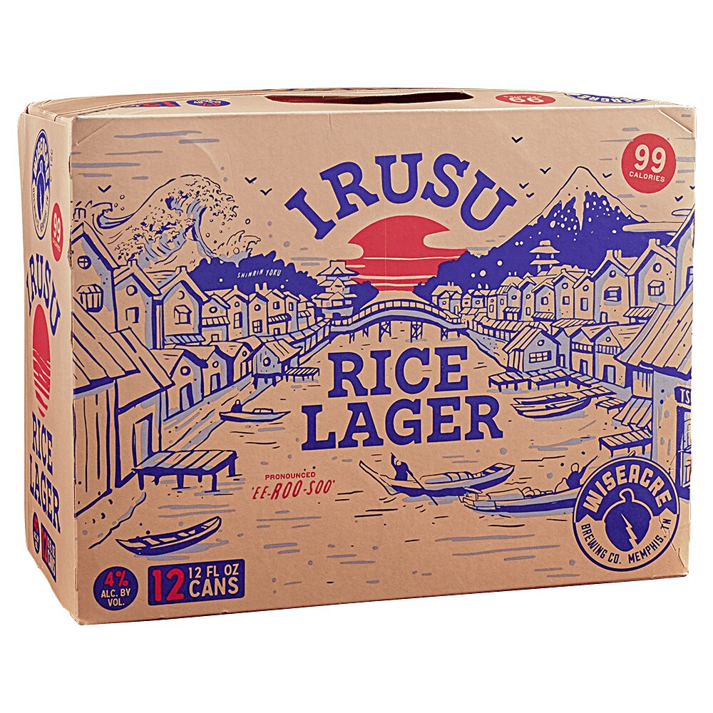 Wiseacre Irusu Japanese Rice Lager 12pk 12 oz Cans - Applejack