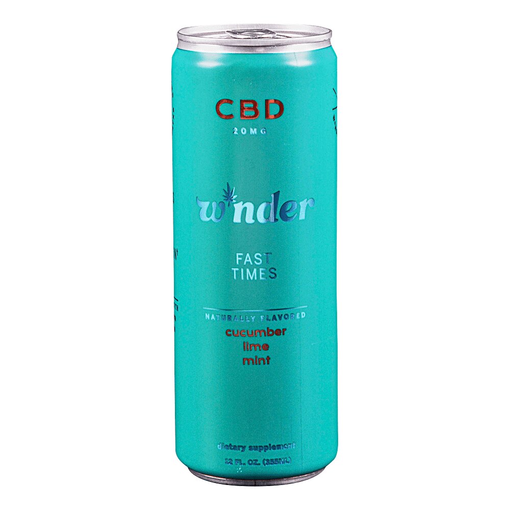 Wnder Fast Times CBD Seltzer 12 oz Can - Applejack