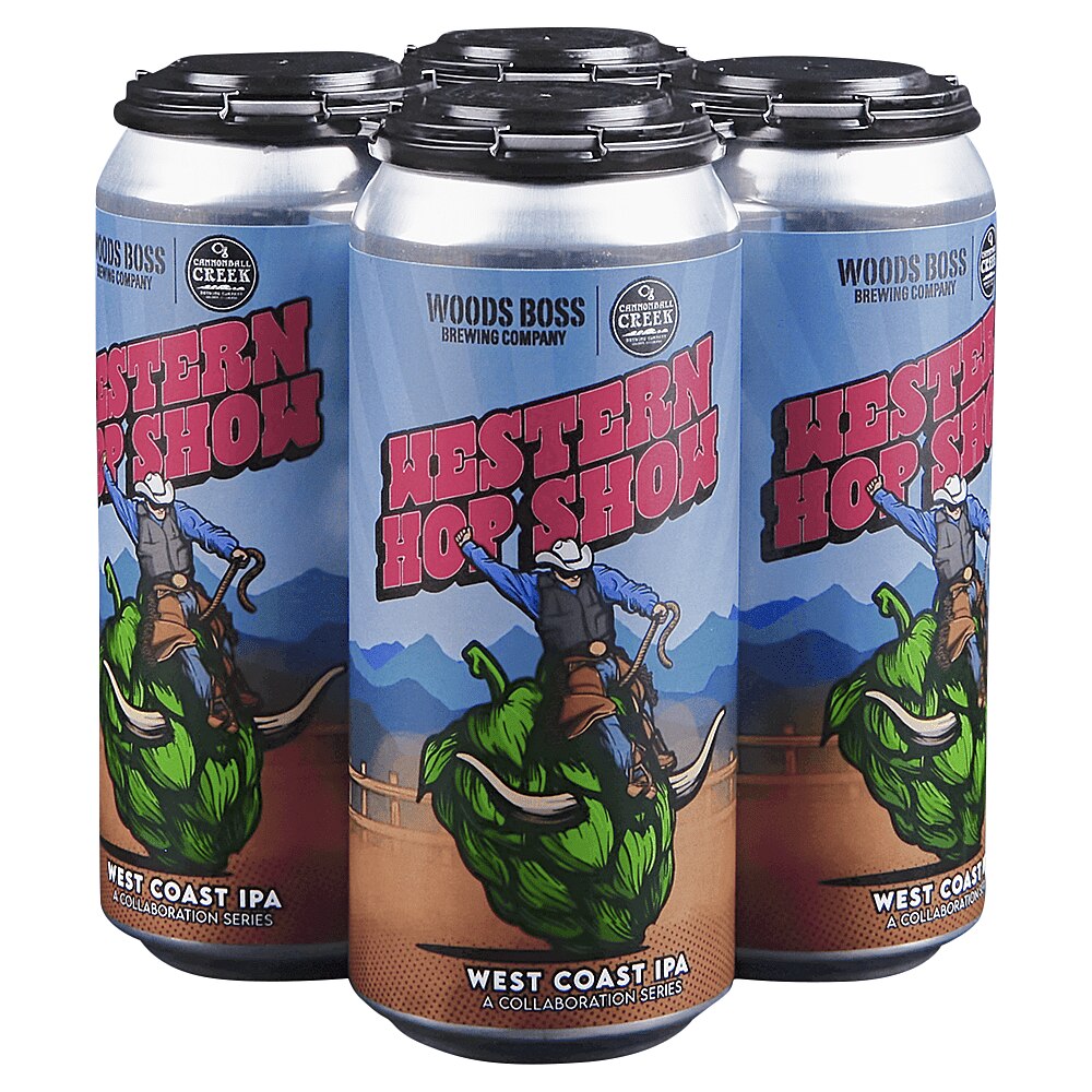 Woods Boss/Cannonball Creek Western Hop Show IPA 4pk 16 oz Cans - Applejack