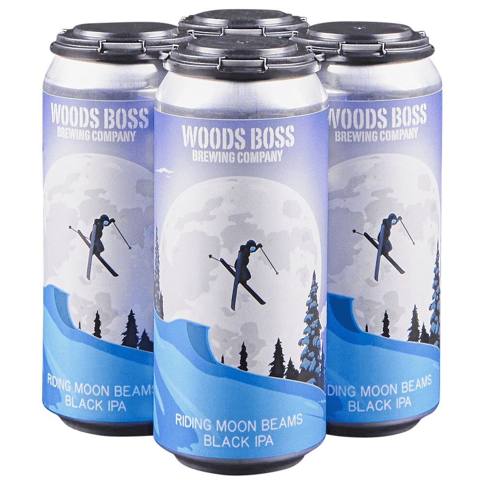 Woods Boss Riding Moon Beams Black IPA 4pk 16 oz Cans - Applejack