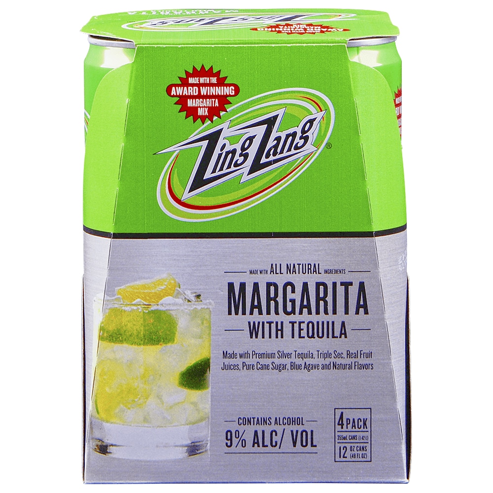 Zing Zang Margarita RTD 4pk 12 oz Cans - Applejack